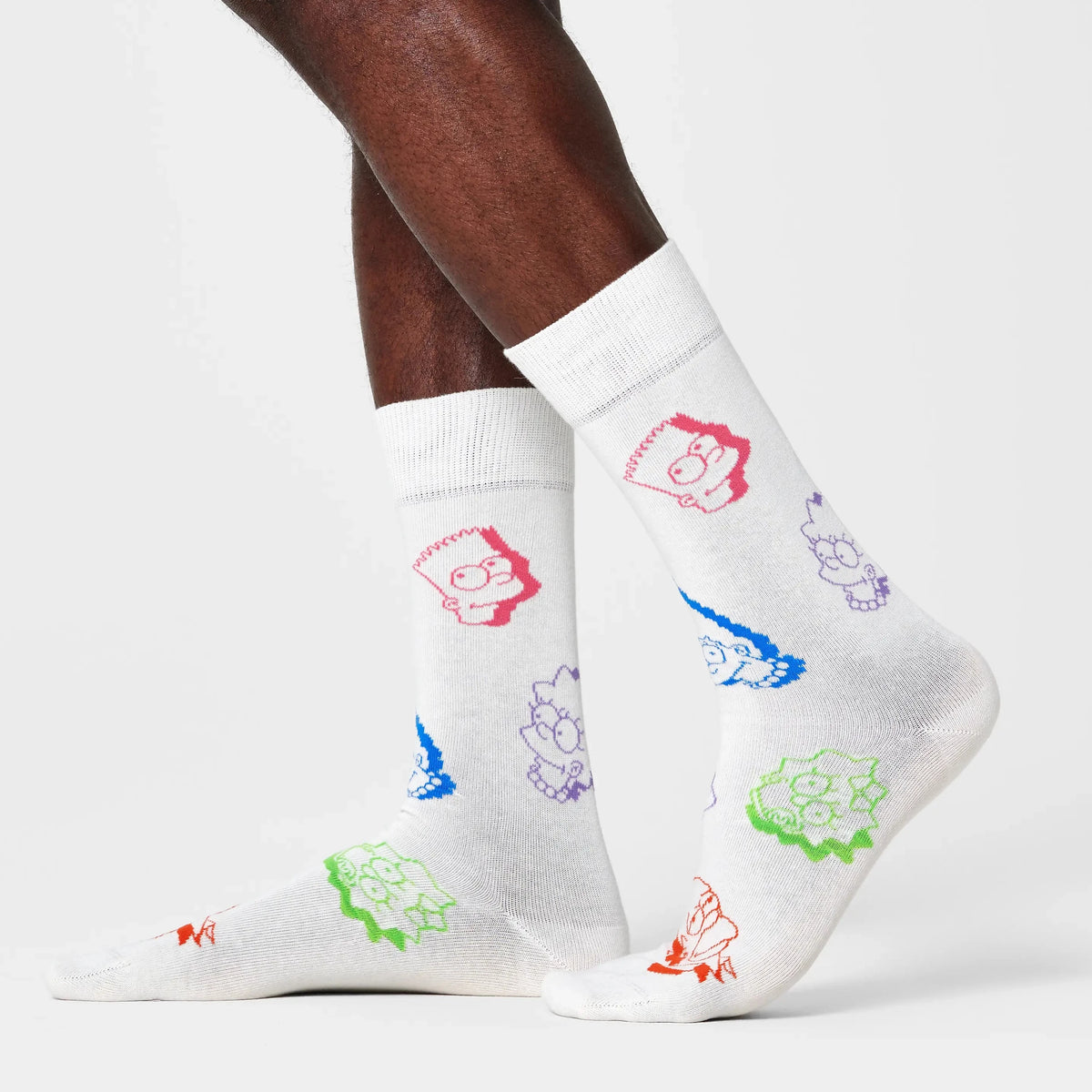 The Simpsons Family Faces Sock – SolesStoleMySoul