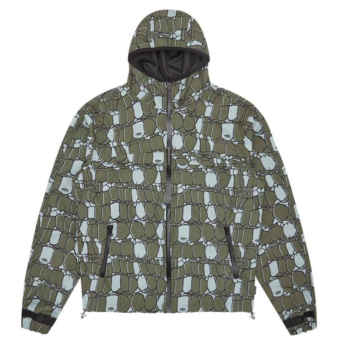 GATOR CAMO HOODED WINDBREAKER JACKET GREEN – SolesStoleMySoul